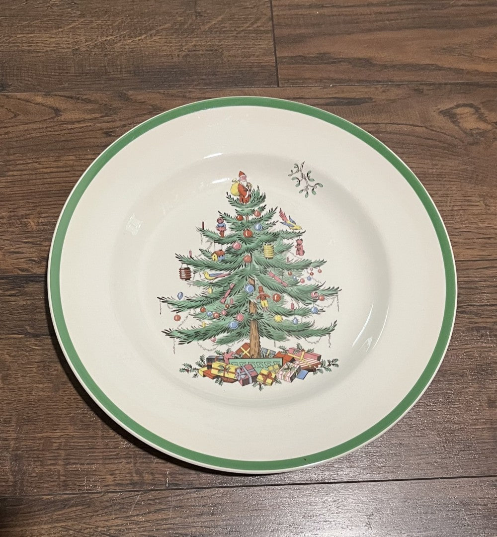 Vintage Spode Christmas Tree Dinner Plates (4) RCD – Bliss Marketplace