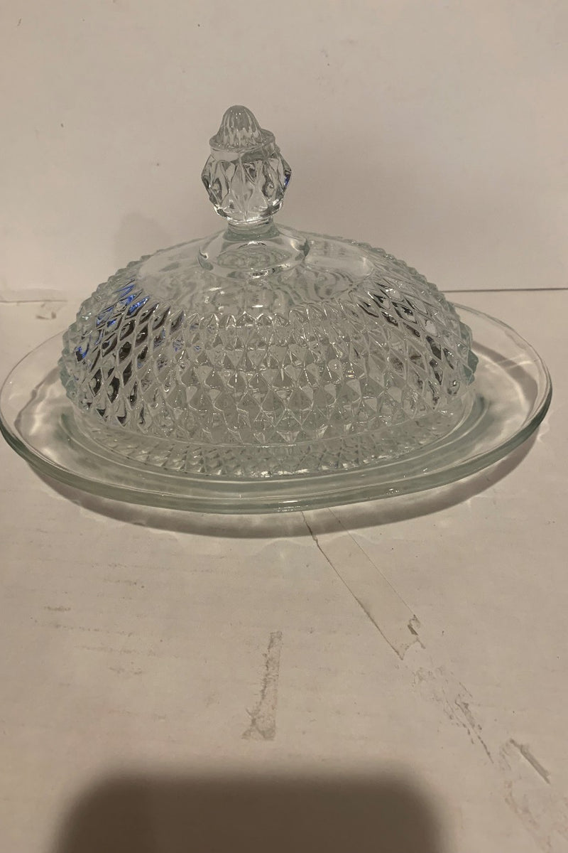 Vntg Indiana glass butter dish MTS – Bliss Marketplace