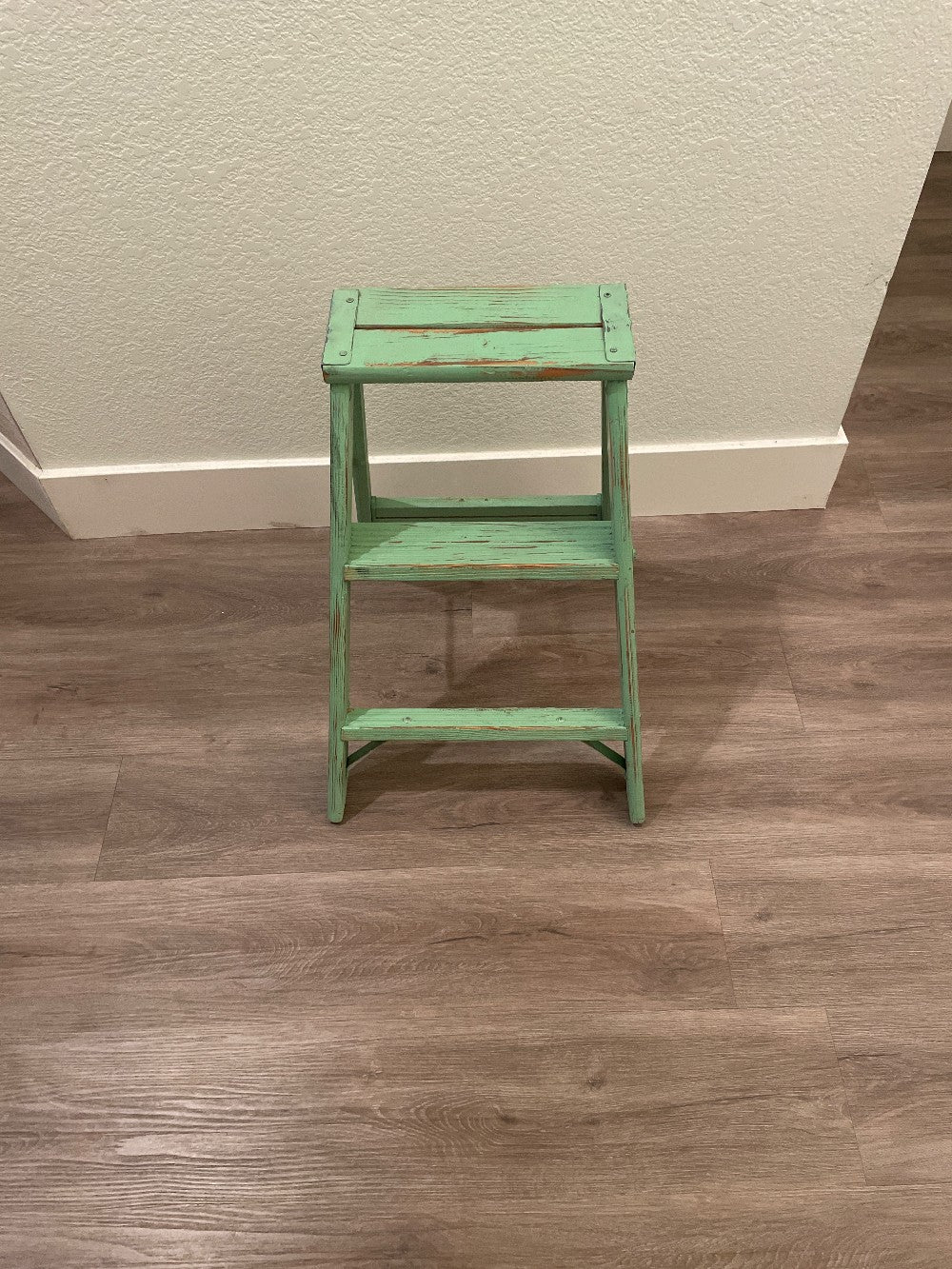 Vintage step ladder green RSV – Bliss Marketplace