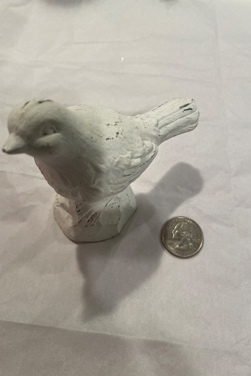 Small, white decorative bird RSV – Bliss Marketplace