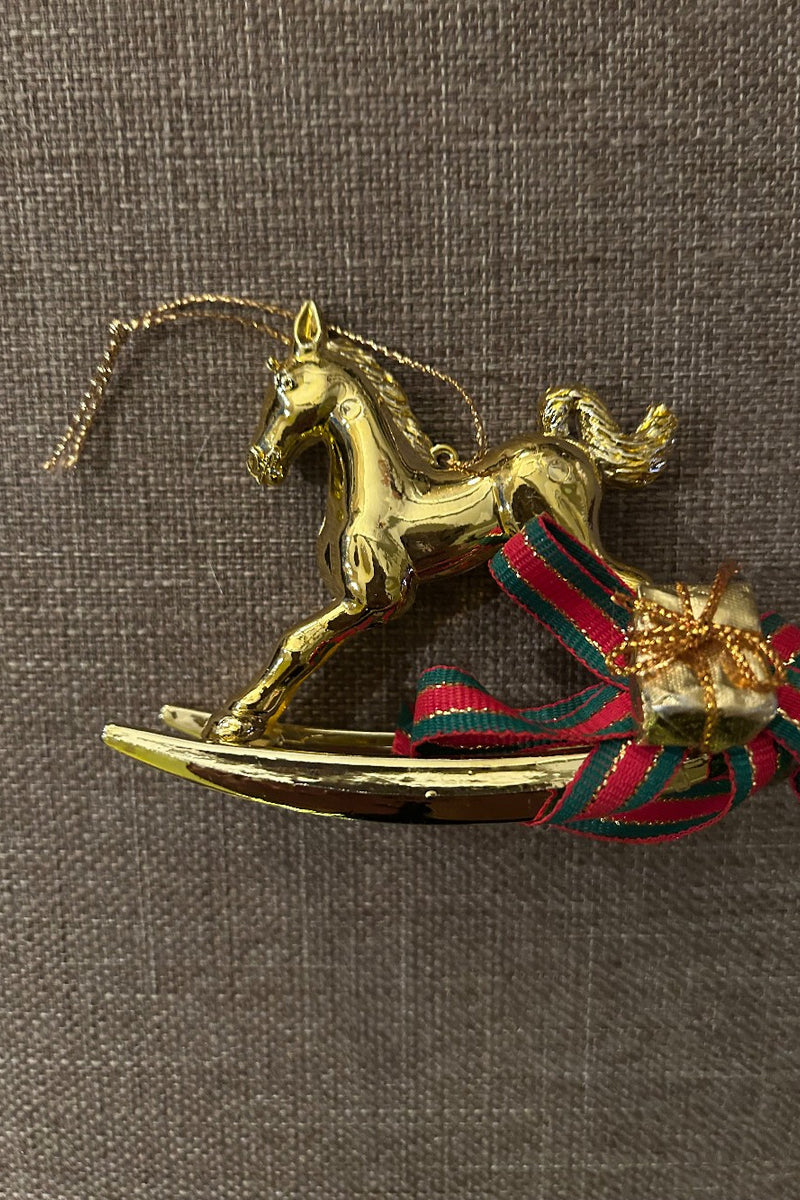 Gold Rocking Horse Ornament MTS – Bliss Marketplace