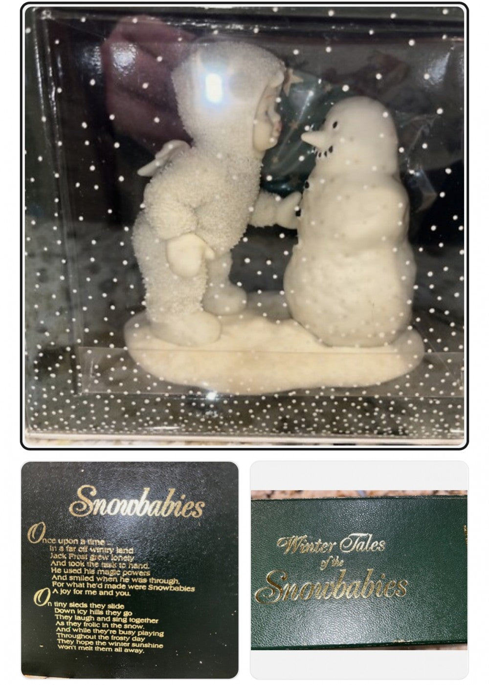 Snowbabies Winter Tales of the snowbabies "Why Won't you talk to me ...