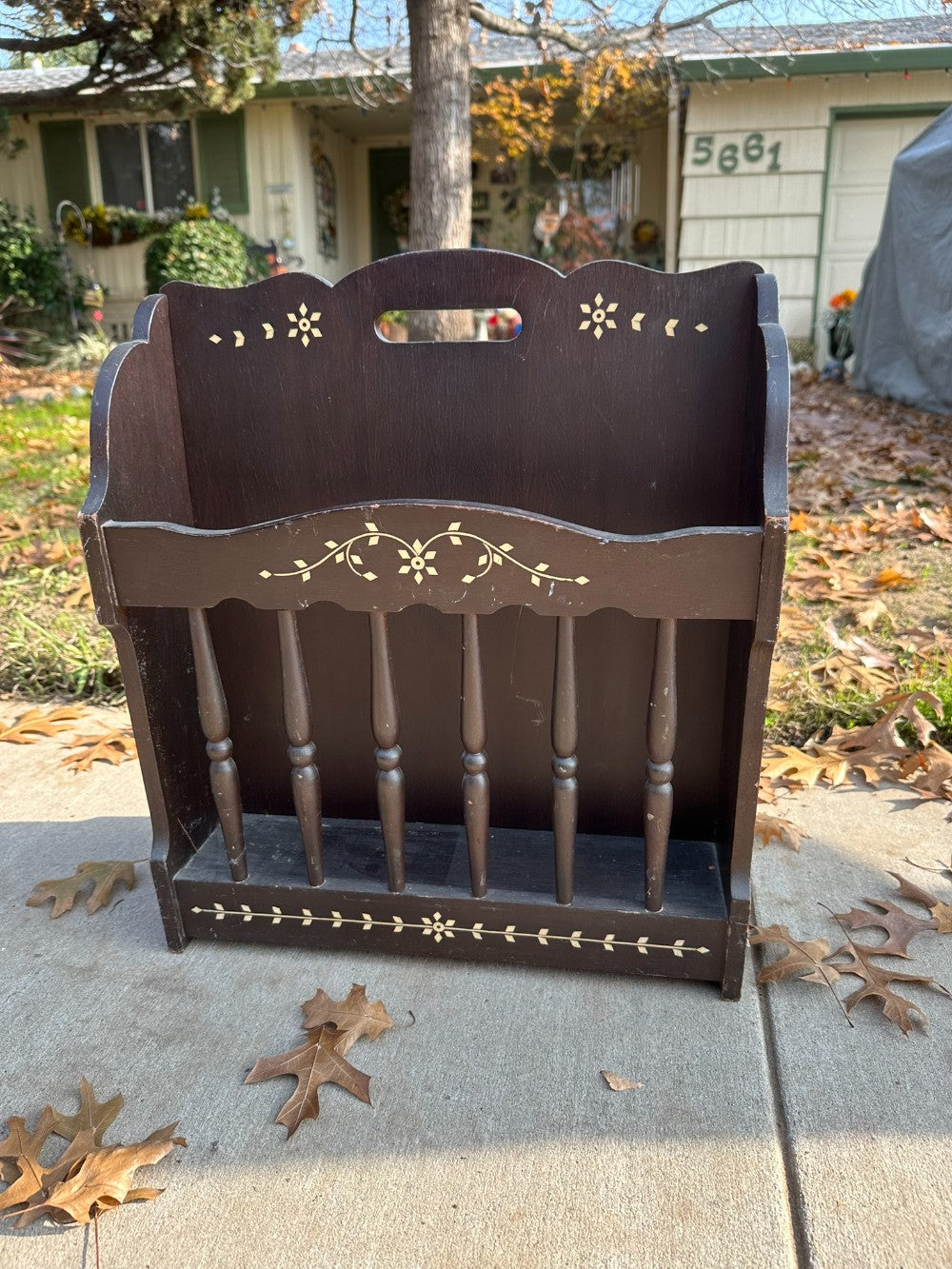 Magazine Rack Wood MTS – Bliss Marketplace