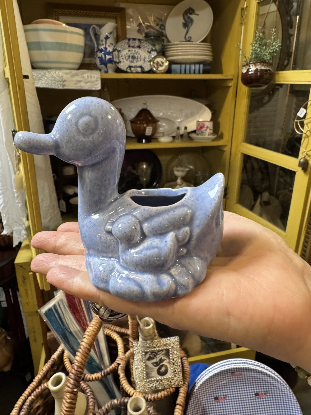 60s Blue Ceramic Duck Planter MTS – Bliss Marketplace