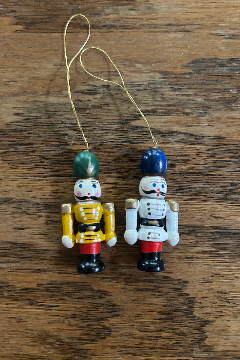 Mini Wood Soldier Ornaments, Set of 2 MTS – Bliss Marketplace