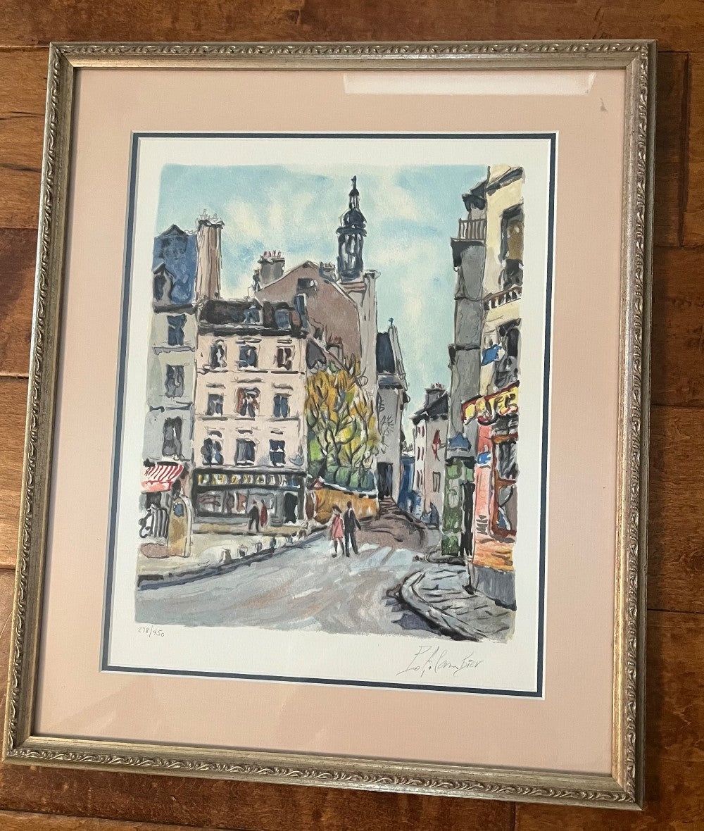 CUSTOM FRAMED LIMITED EDITION FRENCH ARTIST PIERRE EUGENE CAMBIER SIGN ...