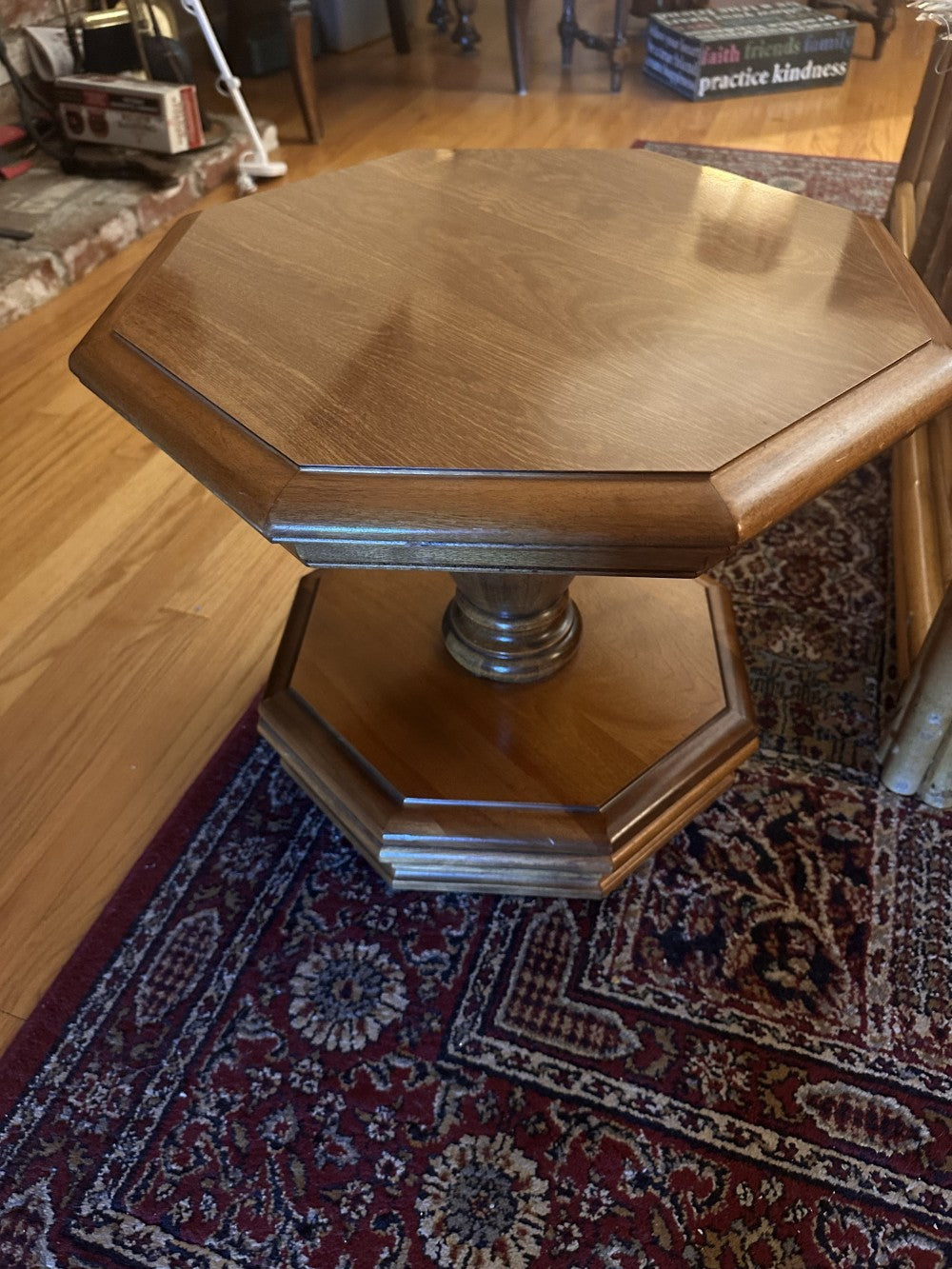 MCM Maple Octagonal Side Table MTS – Bliss Marketplace