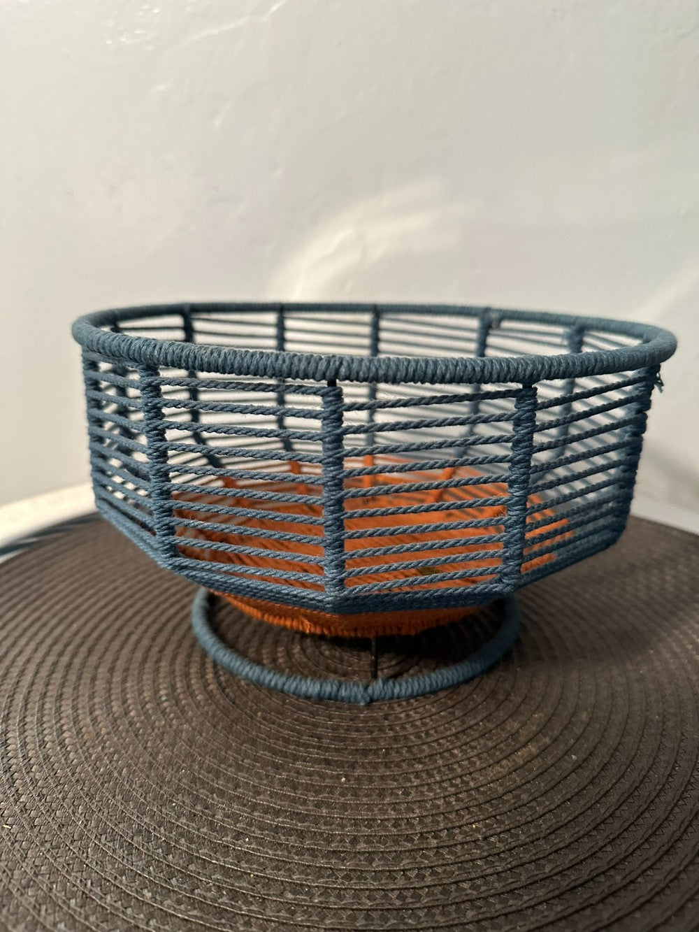 Basket Blue-Brown String MTS – Bliss Marketplace