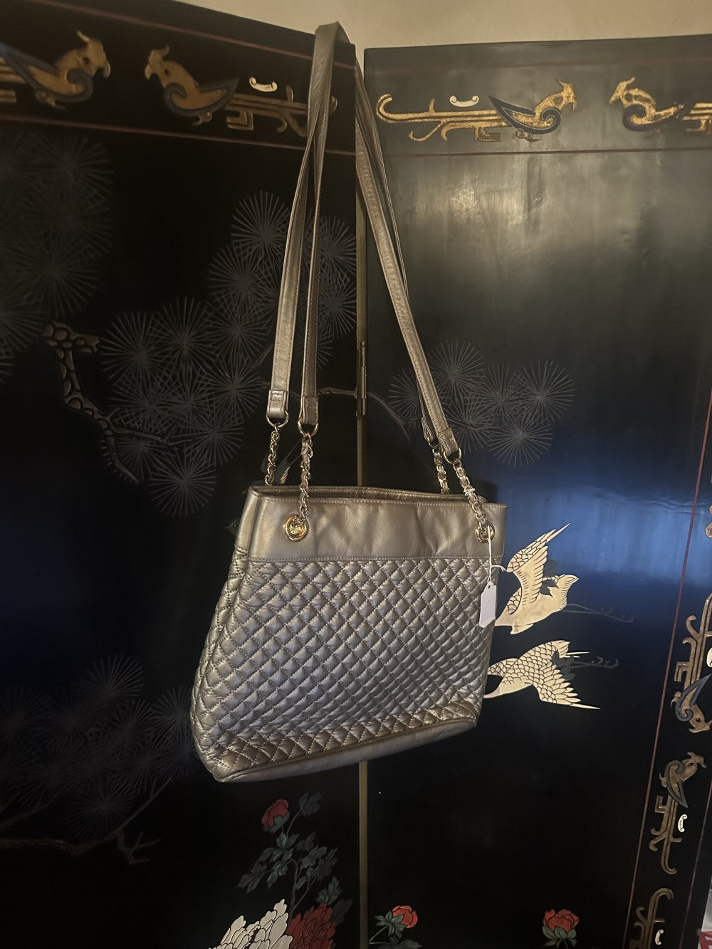 Vintage Ganson Toupe Quilted purse #63 VV MTS – Bliss Marketplace