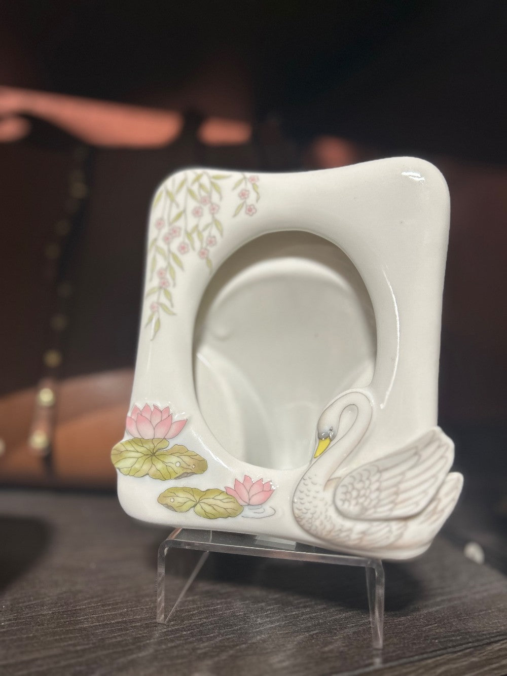 10H Vintage target porcelain Swan frame MTS – Bliss Marketplace