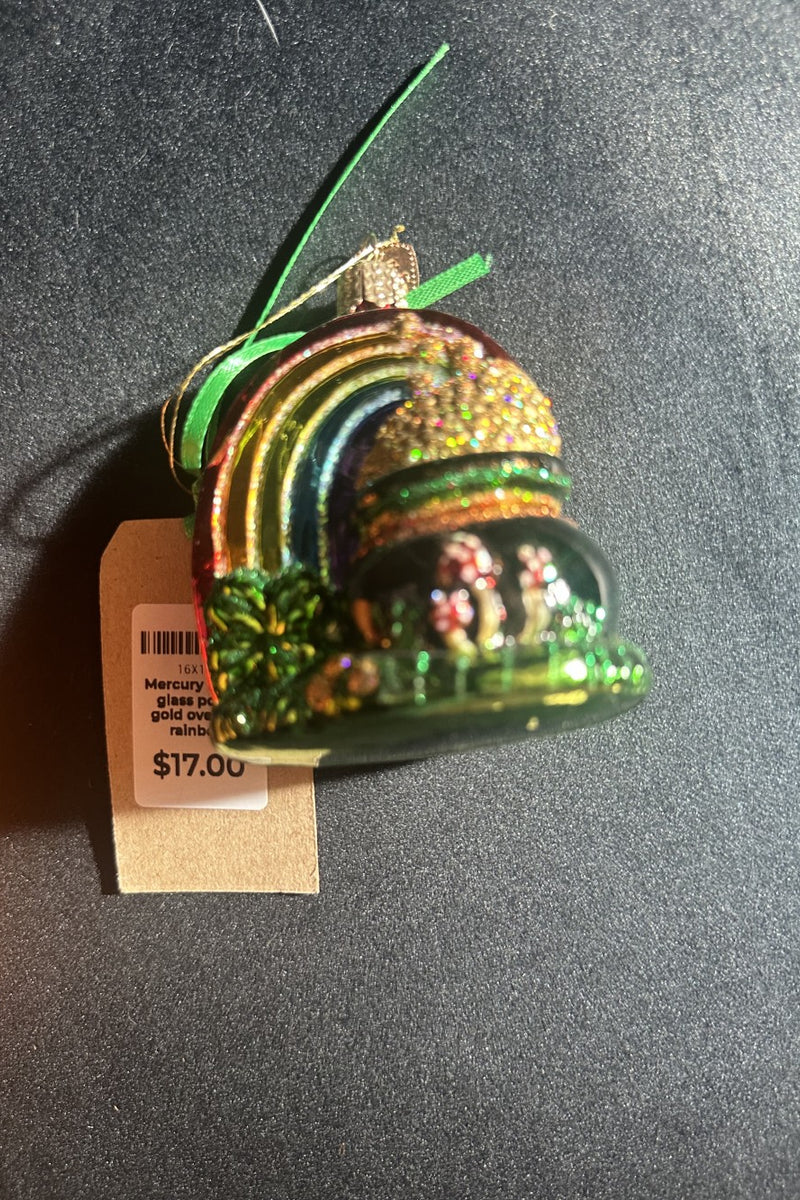 Mercury blown glass pot of gold over the rainbow ornaments #62 VV MTS ...